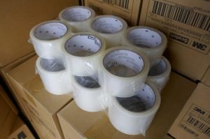 flat packing with label