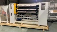 China Automatic BOPP Jumbo Roll Packing Tape Slitting Rewinding Machine 1320mm 180m/min for sale