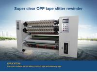 China Super Clear Bopp Tape Transparent Adhesive Tape Slitting Machine for sale