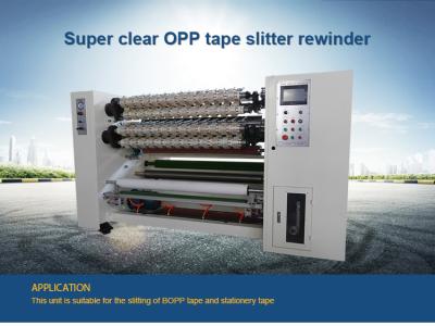 China Super Clear Bopp Tape Transparent Adhesive Tape Slitting Machine for sale