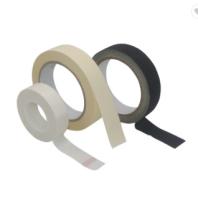 China Acetate Cloth Tape 0.12mm Black Rubber Adhesive Insulation 180°C for sale
