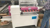 China Small BOPP Tape Paper Core Cutting Machine 500mm Width 76.2mm ID for sale