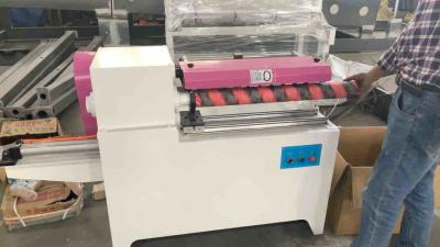 China Small BOPP Tape Paper Core Cutting Machine 500mm Width 76.2mm ID for sale