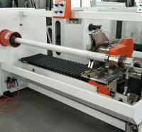 China One Shaft Adhesive PVC Foam Tape Roll Auto Cutting Machine 76.2mm PLC Control for sale