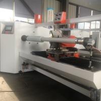 China 1300mm One Shaft PVC Electric Tape Jumbo Roll Cutting Machine 1.5KW 0.1mm Precision for sale