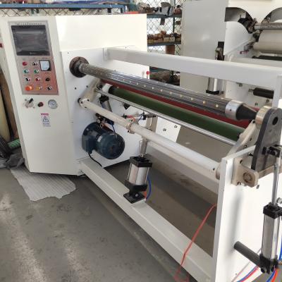 China BOPP Adhesive Tape Rewinding Machine 1000mm Unwind 250mm Rewind for Masking Double Side Tape for sale
