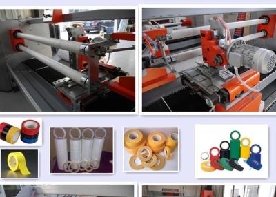 China Double Shafts 1600mm Tape Roll Cutting Machine with PLC Control and Servo Motor for sale