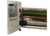 China 1300mm 5kw Single Shaft Adhesive Foam Tape Rewinding Machine 250mm Rewind Diameter for sale