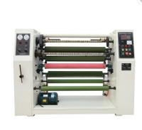 China 1500kg Air Shaft Bopp Cello Stationery Tape Slitter 180m/min 600mm Unwind for sale