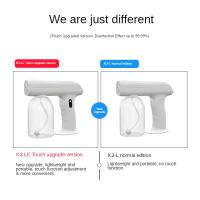 China K3-L 2M Disinfect Alcohol Sprayer Wireless Rechargeable Blue Light Nano Atomizer Electric Spray Gun for sale