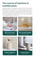 China Home Battery UVC Light Sterilizer Smart Wall Mounted Toothbrush Sanitizer for sale