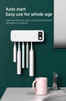 China Home Battery UVC Light Sterilizer Smart Wall Mounted Toothbrush Sanitizer for sale