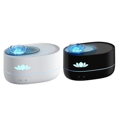 China Led Light 7 Colors Fire Flame Humidifier 350ml Diffuser Machine for sale