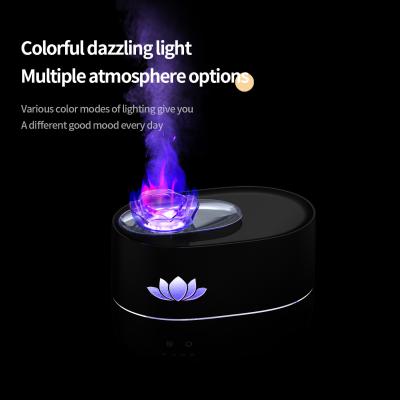 China ABS material Fire Flame Humidifier 12W 350ml With Timing for sale