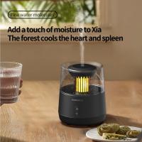 China Simulation Raindrop Fire Flame Humidifier With Auto Shut Off 7 Colors Led Light for sale