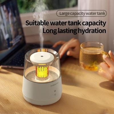 China Simulation Raindrop Flame Aroma Humidifier 320ml With Less Than 35dB Noise Level for sale