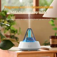 China Lava Aromatherapy Flame Fire Humidifier 0.7kg 80ml With 7 Colors Led Light for sale