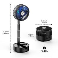 China Socool Fan 20000mAh Indoor And Outdoor Camping Fan 9th Speed 8h Timing USB Emergency Power Supply Adjustable Fold Table Fan for sale