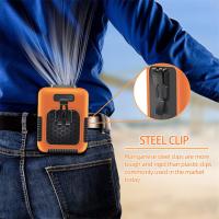 China Socool Fan 8000mAh Clip Waist Fan Type-C Powered Versatile Personal Fan For Versatile Performance In Green Orange Grey for sale