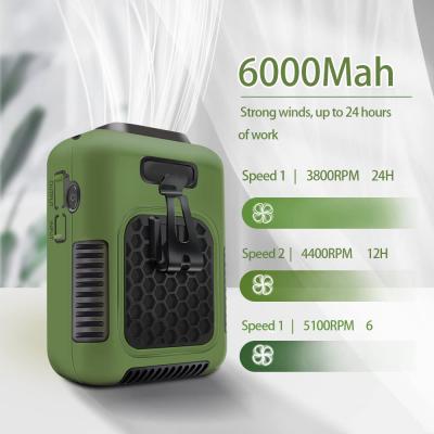 China Socool Fan 6000mAh Stay Cool on the Go with Our Rechargeable Fan in Green Orange Grey Type-c Power Source for sale