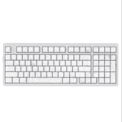 China White Aluminum Alloy Magnetic Axis Keyboard with 45g Key Actuation Force and 2.2 Pounds Lightweight Design for sale