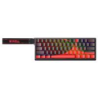 China Full-size Magnetic Axis Keyboard with 1000Hz Polling Rate, 2.2 Pounds Weight, and 17.6 X 5.3 X 1.5 Inches Dimensions for sale
