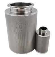 China 10 Micron Sintered Wire Mesh Filter Element - Stainless Steel Cartridge Filter with 99.99% Efficiency for sale