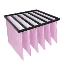 China Custom F6 F7 F8 Air Handler Pocket Filter Bag 592×592×600mm Fiberglass Medium Efficiency for sale
