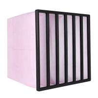 China Custom F6 F7 F8 Air Handler Pocket Filter Bag 592×592×600mm Fiberglass Medium Efficiency for sale