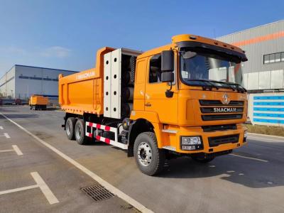 China SHACMAN F3000 CNG Dump Truck 6x4 380HP Euro V Yellow Dumper for sale