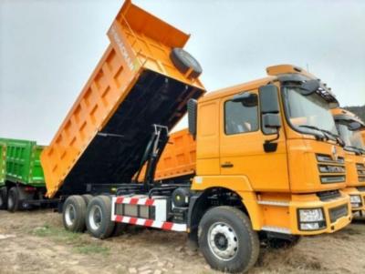 China SHACMAN F3000 6x4 Tipper Truck 430HP Euro II Yellow Multi-layer Leaf Spring for sale