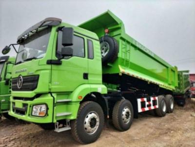 China SHACMAN H3000 Tipper Truck 8x4 380Hp EuroV Green Dump Truck 70 Ton GVW for sale