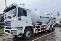 China SHACMAN F3000 6x6 Vacuum Sewage Suction Truck 380HP Euro V 50T Capacity for sale