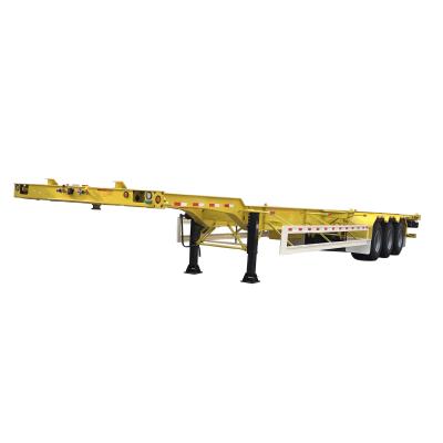 China CIMC 3 Axle 40ft Skeletal Semi Trailer for Container Transport - 40 Ton Capacity, 12380mm Length for sale