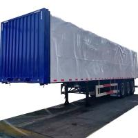 China CIMC Side Curtain Semi Trailer 13000x2500x3320mm 3 Axle Van Type for Pallet Cargo Transport for sale