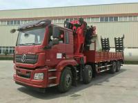 China SHACMAN H3000 Construction Crane Truck 8x4 340hp Euro II Cargo Truck with 35T GVW and 300L Fuel Tank for sale