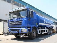 China SHACMAN F3000 5000 Gallon Water Tanker Truck 6x4 340HP Euro II Blue Industrial Vehicle for sale
