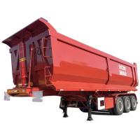 China SHACMAN CIMC 3 Axle Hydraulic Dump Tipper Semi Trailer 13500mm Length 16T Axles for sale
