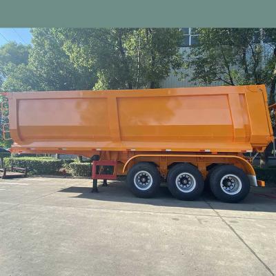 China SHACMAN CIMC 3 Axle Mining Tipper Semi Trailer - 70T Payload, 16T Axle, 28T Landing Gear for sale
