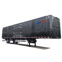 China CIMC 3 Axle Van Type Semi Trailer 13750mm × 2550mm × 4000mm with 11.00R20 Tires and 24V LED Lighting for sale