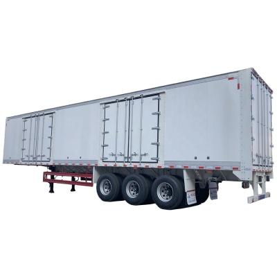 China CIMC 3 Axle Van Type Semi Trailer 13750mm x 2550mm x 4000mm Dry Van Container with 11.00R20 Tires for sale