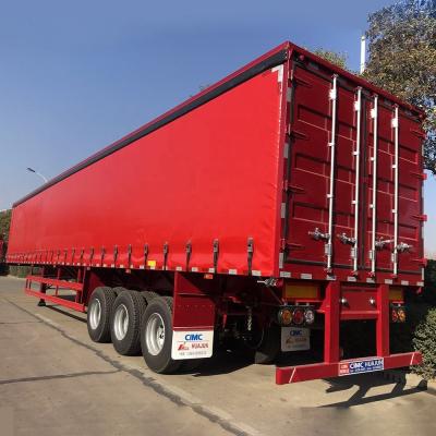 China SHACMAN 3 Axle 50T Van Type Semi Trailer 13750mm CIMC Dry Freight Trailer for sale