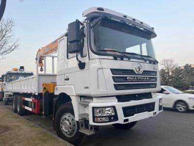China SHACMAN F3000 6x4 Crane Cargo Truck with 16T Rear Axle 300L Fuel Tank and 340HP WEICHAI Engine for sale
