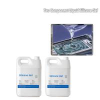 China 6707high hardness electrical insulation Blue waterproof cable junction box silicoen gel sealant glue for sale