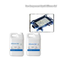 China 6707high hardness electrical insulation Blue waterproof cable junction box silicoen gel sealant glue for sale
