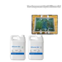 China 6707high hardness electrical insulation Blue waterproof cable junction box silicoen gel sealant glue for sale