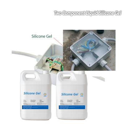 China high temperature electrical insulation Blue waterproof cable junction box silicoen gel for sale