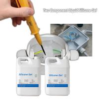 China high temperature electrical insulation Clear Hard waterproof cable junction box silicoen gel for sale