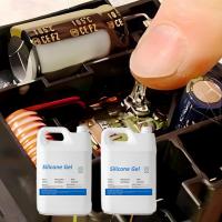 China 6605 high temperature electrical insulation Clear/ Blue waterproof cable junction box silicone gel for sale