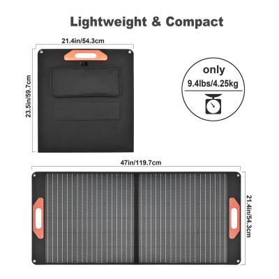 China 100w Etfe Solar Charger Power Bank Panel For Summer Camping Van RV for sale